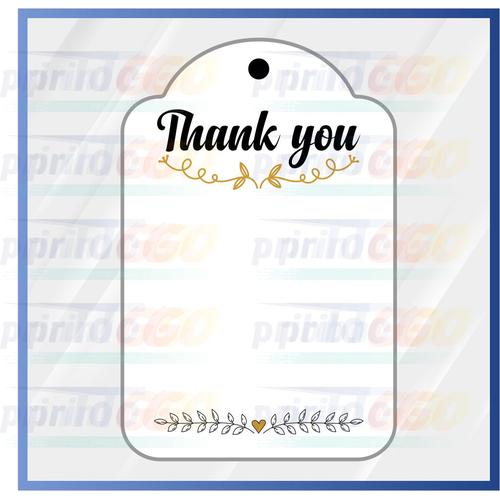 Jual HANG TAG POLOS / HANG TAG CUSTOM / KARTU UCAPAN HANG TAG - THANK ...