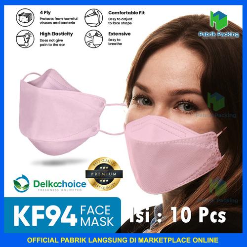 Jual MASKER KF94 4 PLY 3D PROTECTION MASKER KOREAN KF 94 COLOUR PINK ...