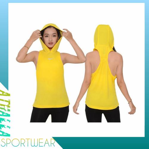 Jual Tanktop hoodie sport olahraga wanita logo Nike - Kuning, L ...