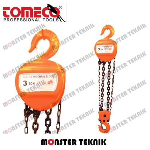 Jual Takel Tomeco 2 Ton x 3 mtr Chain Block model Triangle Katrol ...