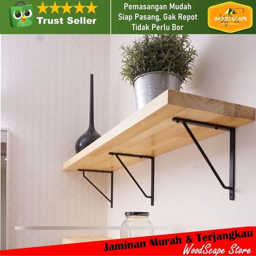 Jual RAK DINDING KAYU MINIMALIS 120CM LEBAR 20CM - PANJANG 40CM ...