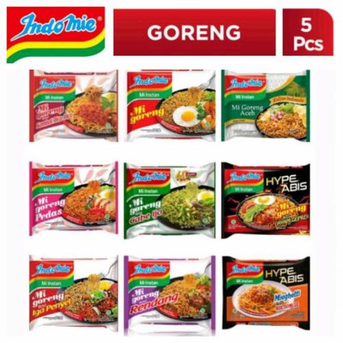 Jual Indomie Goreng Rendang Mi Instan / Mie Aceh / Pedas / Penyet Isi 5 ...