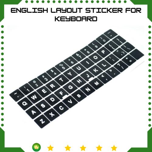 Jual English Layout Sticker for Keyboard / Stiker Keyboard Laptop ...