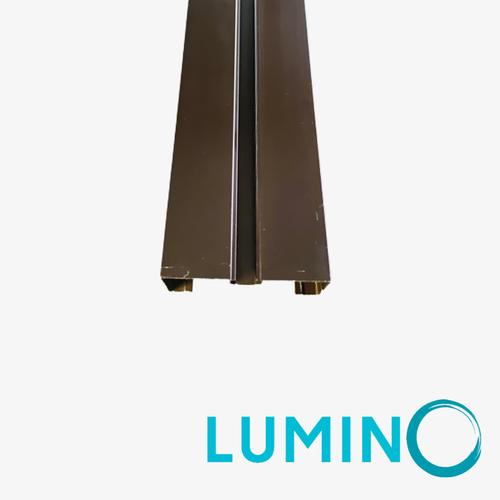 Jual Aluminium Profile "M" Kaca Mati Polos 3" Lumino - BROWN - Kota ...