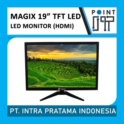 Jual LED Monitor 19" inch Magix HD HDMI VGA for PC Komputer Rakitan ...
