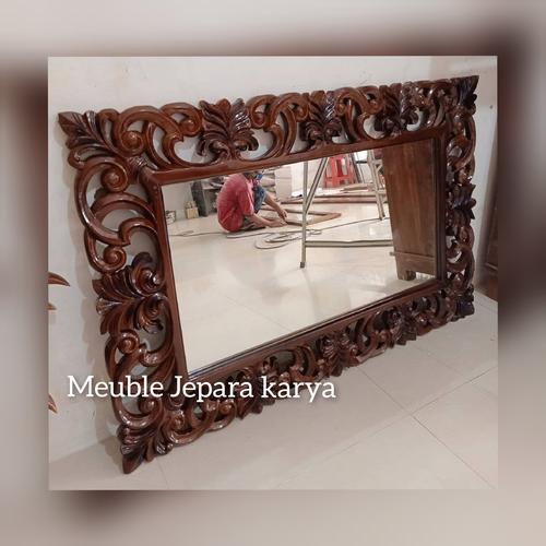 Jual pigura kaca ukir jati - hiasan dinding ukiran - pigura ukir Jepara ...
