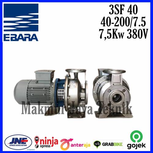 Jual Pompa Centrifugal Ebara 3Sf 40-200/7.5 10Hp 380V/Pompa Air Stainless - Jakarta Barat ...