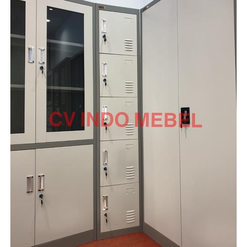 Jual Locker 5 pintu loker besi impor cabinet tempat penyimpanan ...