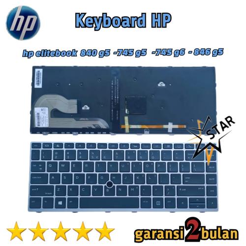 Jual Keyboard HP EliteBook 840 G5 846 G5 745 G5 L14377-001 Backlit ...