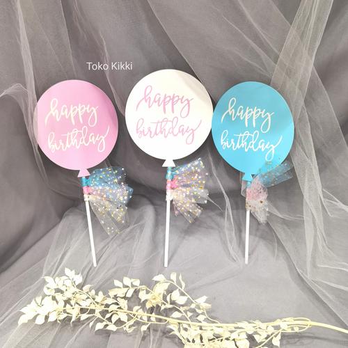 Jual Cake Topper Pita Pastel / Topper HBD / Topper Kue - Jakarta Barat ...