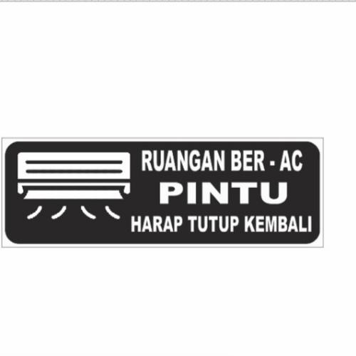 Jual STIKER RUANGAN AC PINTU TUTUP - Jakarta Pusat - MEDIA STIKER57 ...