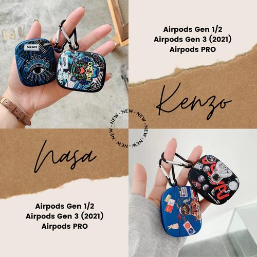 Promo CASE AIRPODS GEN 1 2 3 PRO CASING KENZO NASA SILICONE RUBBER CASE ...