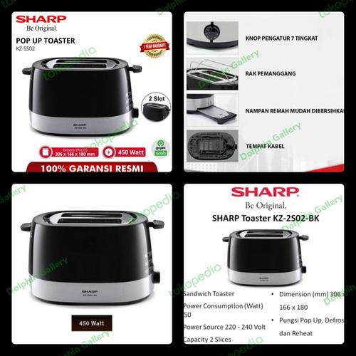 Jual Pemanggang Roti Sharp Toaster KZ.2S02 Garansi Resmi - Jakarta ...