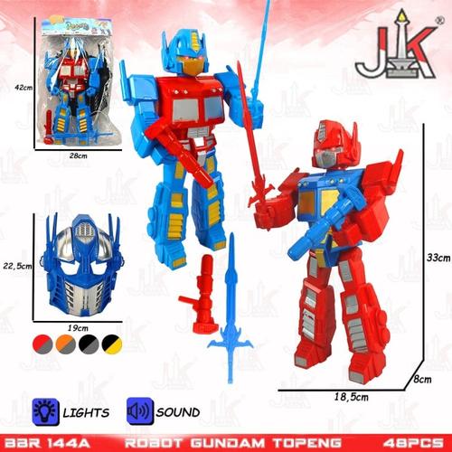Jual Mainan anak topeng robot transformers optimus robotan gundam murah ...