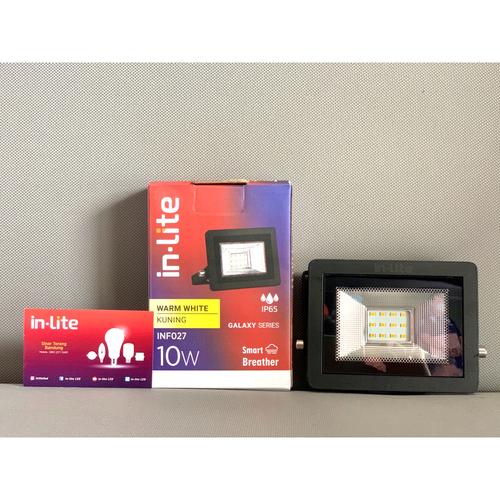Jual LAMPU SOROT FLOODLIGHT LED INLITE 10W 10 WATT - INF027 - Putih ...