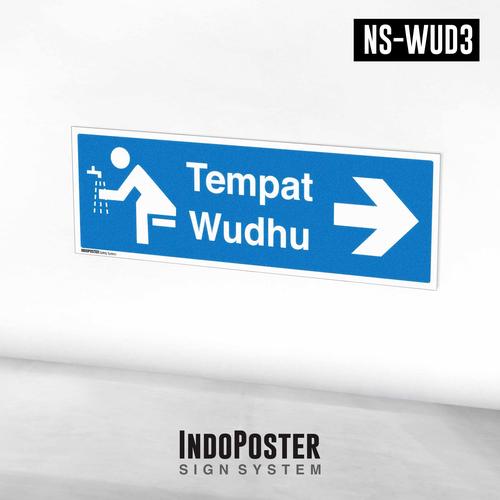 Jual Stiker Sign Tempat Wudhu Arah Kanan - Kab. Bandung - Indoposter ...
