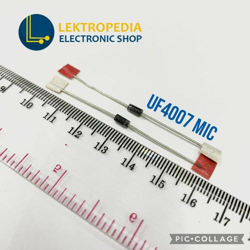 Jual UF4007 Dioda 1A MIC Ultra Fast Bagus UF 1n 4007 Diode Ultrafast ...