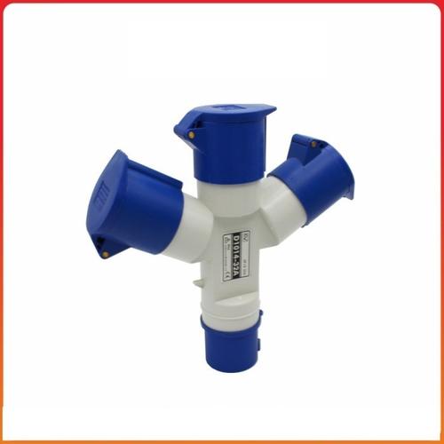 Jual SINTE DV Industrial Plug & Socket 3P+E 32A Cabang 3 Pole IP44 ...