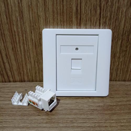 Jual Face plate rj45 LAN + Modular cat6 Ethernet high Quality - Kota ...
