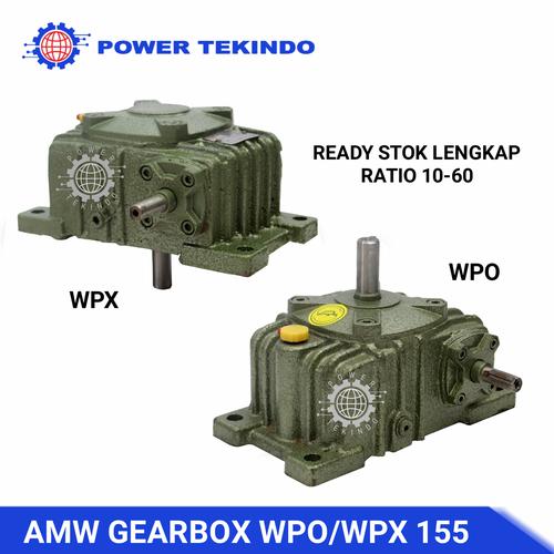 Promo AMW Gearbox WPO / WPX Tipe 155 Ratio 10-60 Lengkap Speed Reducer ...