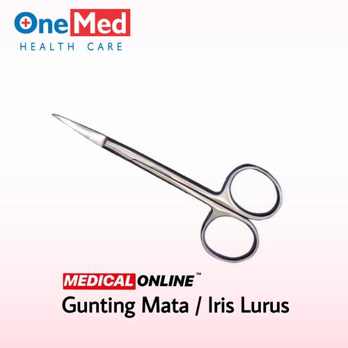 Jual GUNTING IRIS LURUS ONEMED / GUNTING MATA 11CM STR MEDICAL ONLINE ...