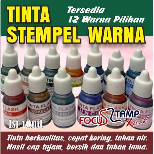 Jual TINTA STEMPEL WARNA FLASH 10ML - Kota Depok - FOCUS STAMP ...