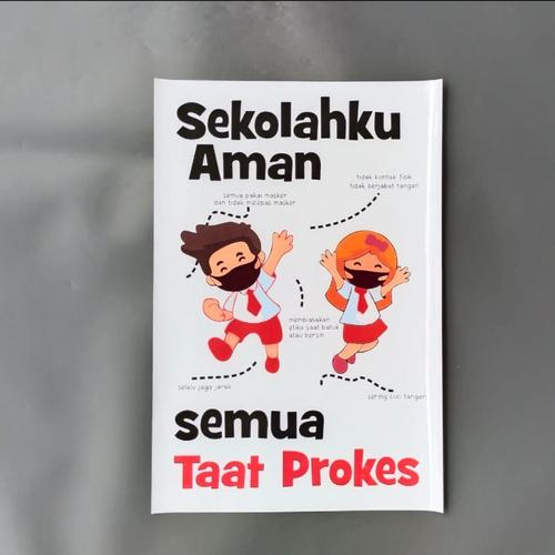 Jual Poster Sekolah Aman, Poster Prokes, Poster Prokes Sekolah New ...