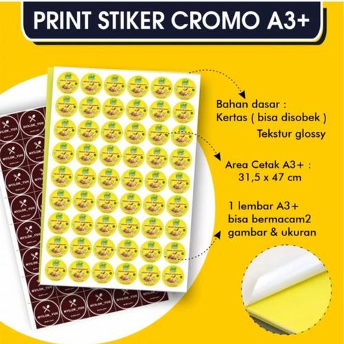 Jual stiker A3+ Chromo Bontax Glossy, Vinyl anti Air Satuan - bontax no ...