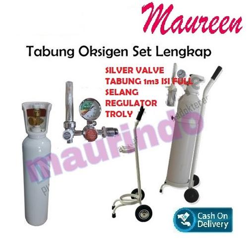 Jual Tabung 1M3 TABUNG OKSIGEN LENGKAP DAN REGULATOR O2 1 m3 Isi Full ...