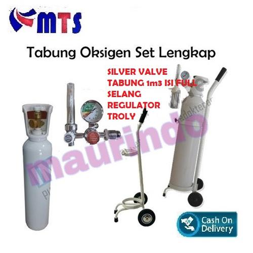 Jual Tabung 1M3 TABUNG OKSIGEN LENGKAP DAN REGULATOR O2 1 m3 Isi Full ...