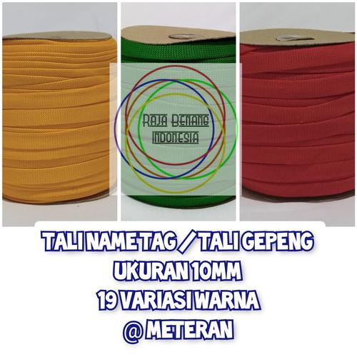 Jual Tali Name Tag / Tali ID Card / Tali Gepeng 19 variasi warna ...
