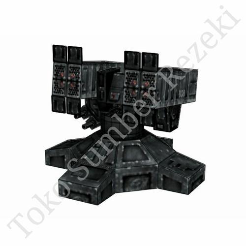 Jual Turret Rocket Papercraft Missile Tower MechWarrior Paper Craft ...