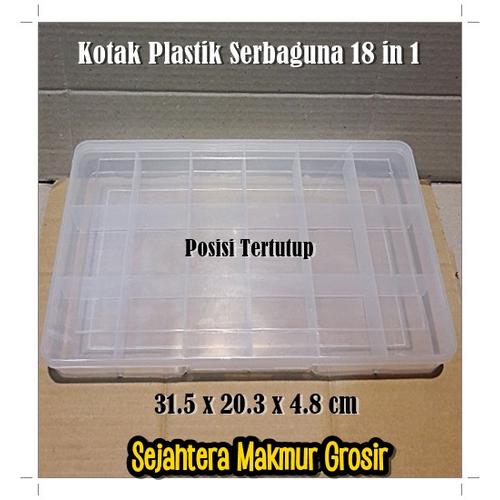 Jual Kotak Plastik Penyimpanan Container Box Aksesoris Perkakas 18 ...