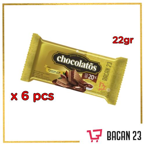 Jual Chocolatos Wafer Cream (22gr) / Biskuit Wafer Coklat / Bacan 23 ...