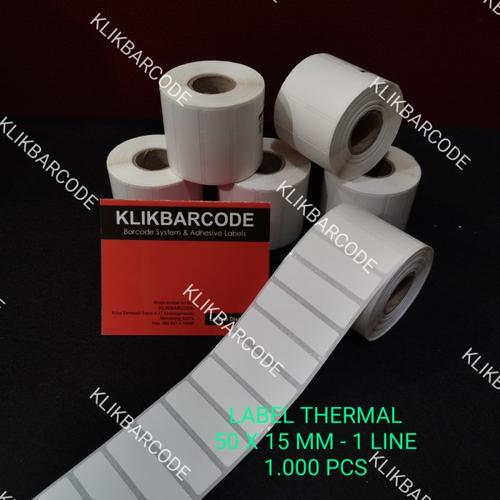 Jual LABEL D. THERMAL Uk 50 X 15 / 50X15 MM / 50X15MM TERMAL STIKER ...