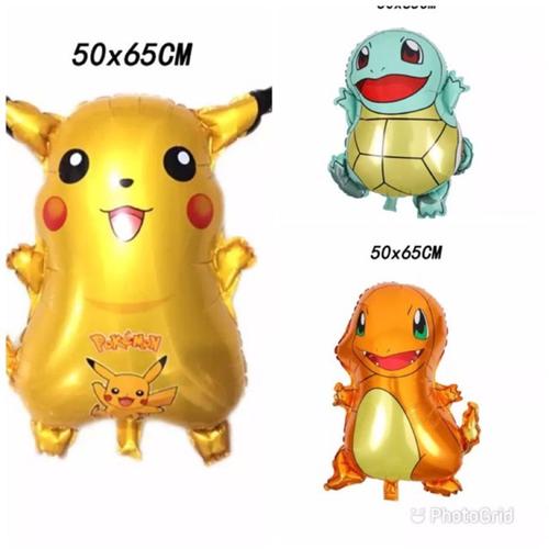 Jual Balon Foil Pokemon Pikachu Squirtle - Bulat B - Kota Tasikmalaya ...