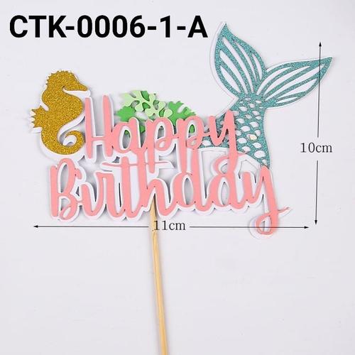 Jual cake topper hbd mermaid - Jakarta Utara - DAMBISHOPP | Tokopedia