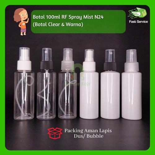 Jual Botol 100ml Tubular Spray RF Bening Parfum Sanitizer Desinfektan Tebal - 100ml BR Clr, S ...