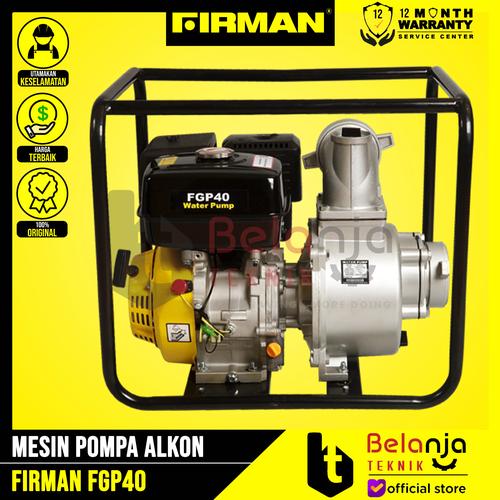 Jual Firman Water Pump Mesin Alkon Pompa Air Irigasi FGP 40 4 Inchi 15 ...