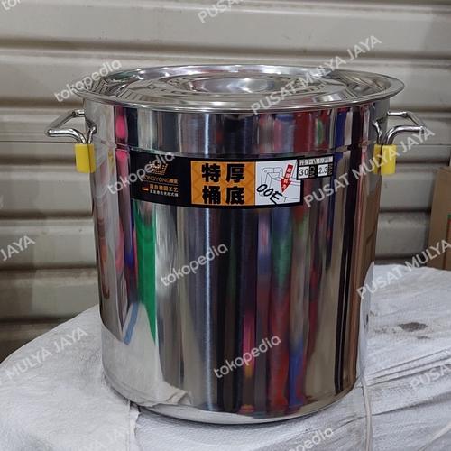 Jual PANCI TINGGI STAINLESS STEEL TEBAL 30 CM | PANCI TEBAL 50 LITER ...