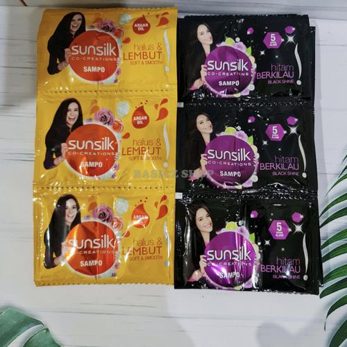 Jual shampoo Sunsilk lembut , berkilau renceng renteng isi 12 sachet ...