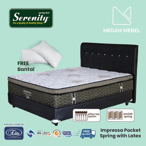 Jual Serenity Spring Bed Impressa Pocket Spring LATEX - Full Set ...