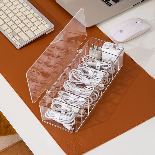 Jual 【TEC】KANZU Cable Organiser Perapi Kabel Storage Box Acrylic Bening ...
