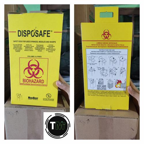 Jual DISPOSAFE SEFTY BOX 5 liter / WADAH LIMBAH MEDIS STERIL - Jakarta ...