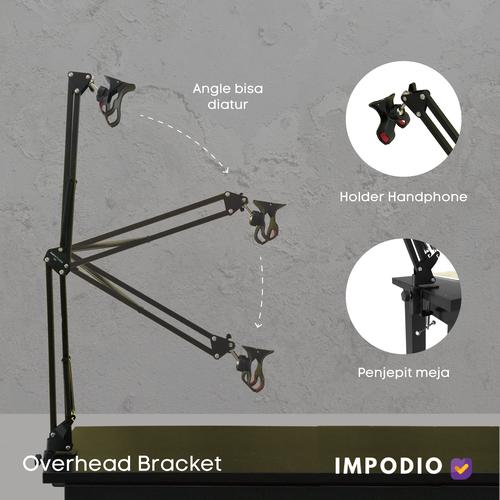 Promo Overhead bracket buat konten video dari atas / bracket hp flatlay ...