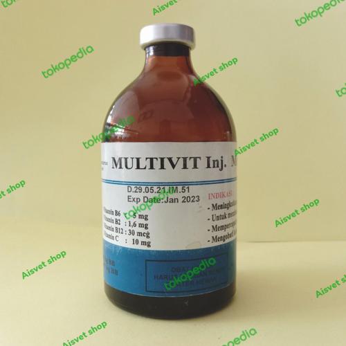 Jual MULTIVIT Inj. MEYER/Multivitamin lengkap untuk hewan - Kab ...