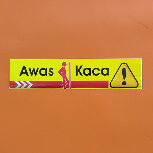 Jual Stiker Awas Ada Kaca, Stiker K3, Stiker Awas Kaca, Stiker Bahan ...