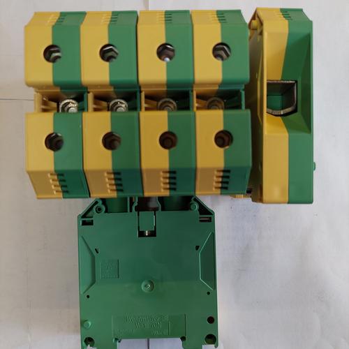 Jual Weidmuller terminal block grounding kuning hijau type WPE 70/35 ...