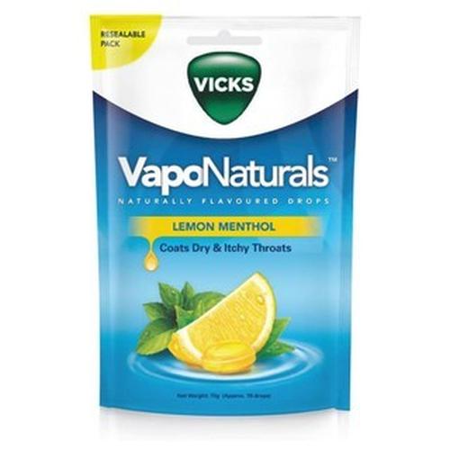 Jual Vicks VapoNaturals Drop Lemon Menthol (Permen) - lemon - Jakarta ...