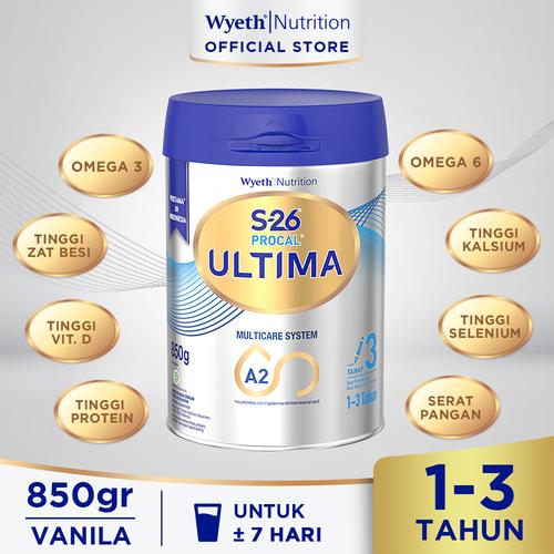 Promo S-26 PROCAL 3 ULTIMA MULTICARE SYSTEM Susu Formula 1-3Thn Vanila ...
